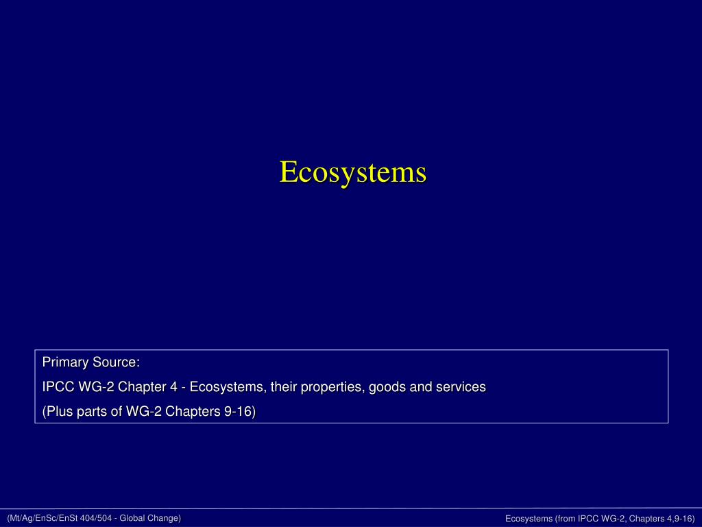PPT - Ecosystems PowerPoint Presentation, free download - ID:1097441
