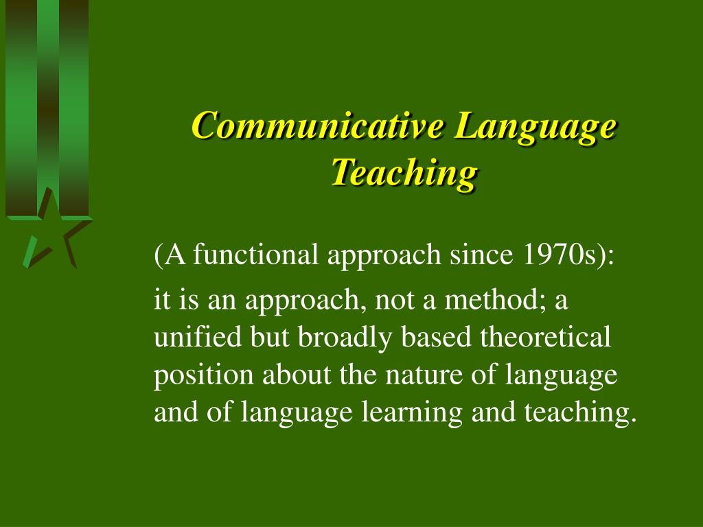 PPT - Communicative Language Teaching PowerPoint Presentation, free ...