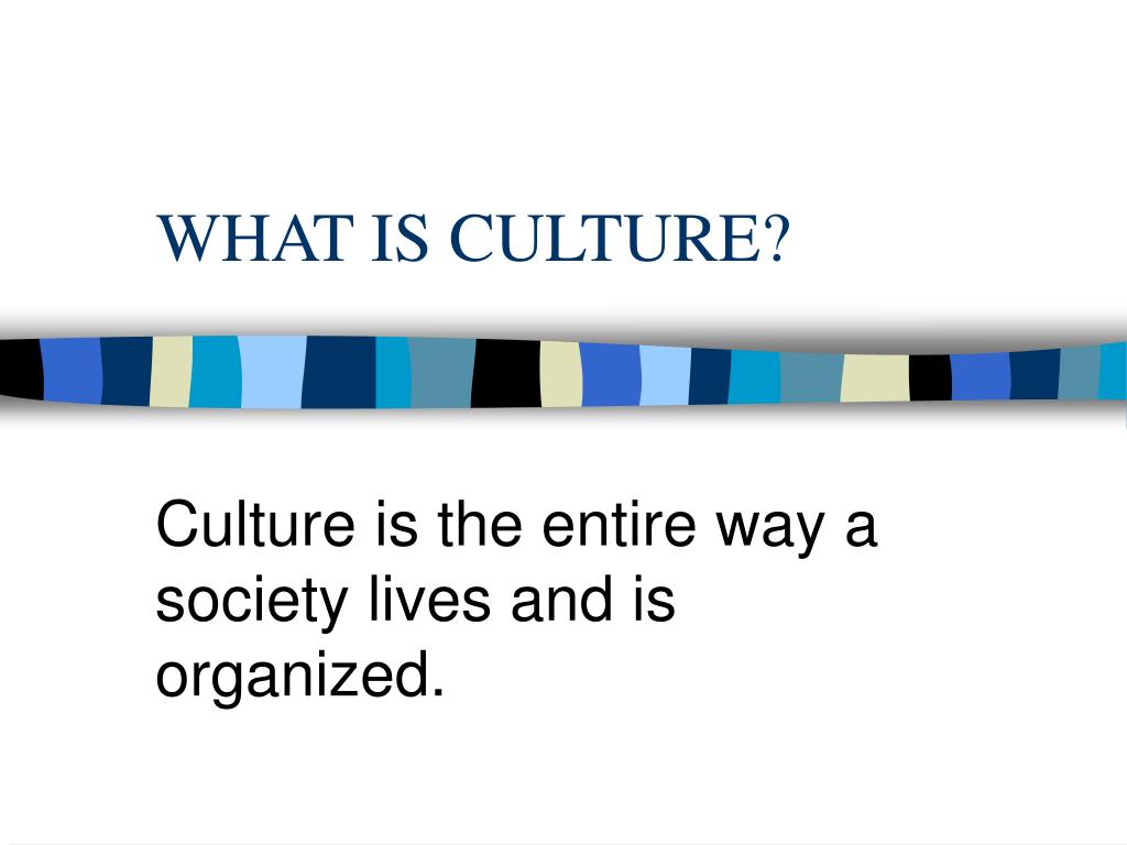 PPT - WHAT IS CULTURE? PowerPoint Presentation, free download - ID:1099571