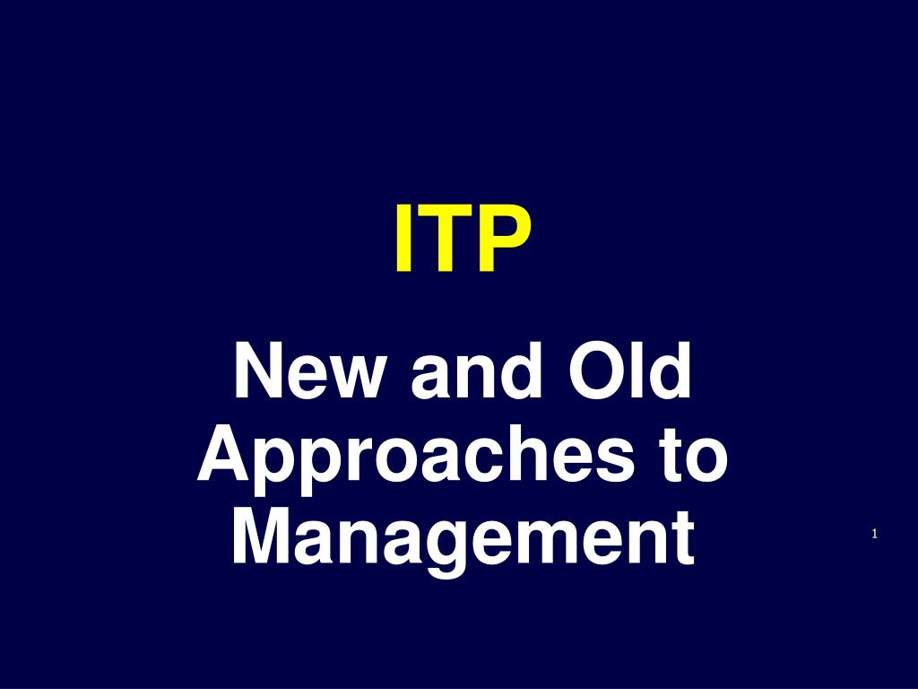 PPT - ITP PowerPoint Presentation, free download - ID:1099955