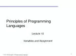 PPT - Principles of Programming Languages PowerPoint Presentation, free download - ID:9351985