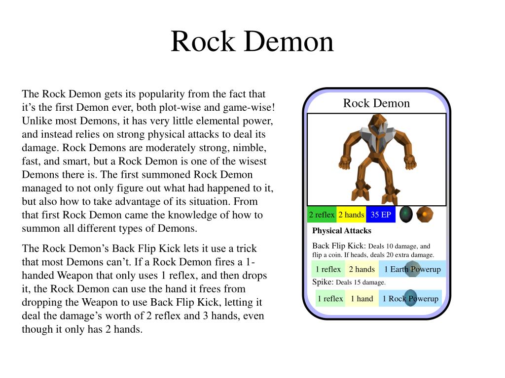 PPT - Rock Demon PowerPoint Presentation, free download - ID:1104885