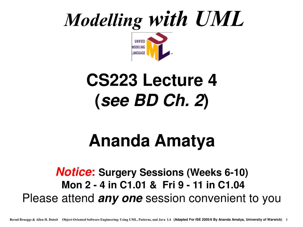 PPT - Modelling with UML PowerPoint Presentation, free download - ID ...