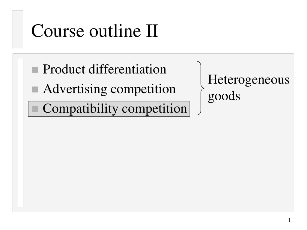 PPT - Course outline II PowerPoint Presentation, free download - ID:1105582