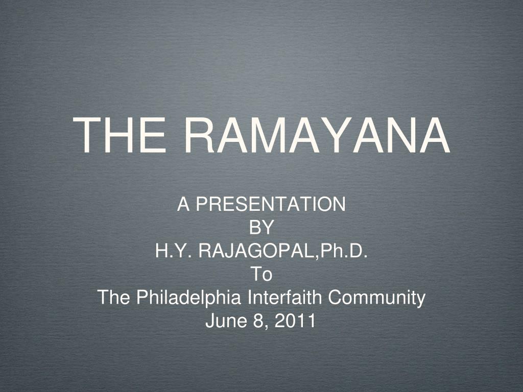 PPT - THE RAMAYANA PowerPoint Presentation, free download - ID:1106565