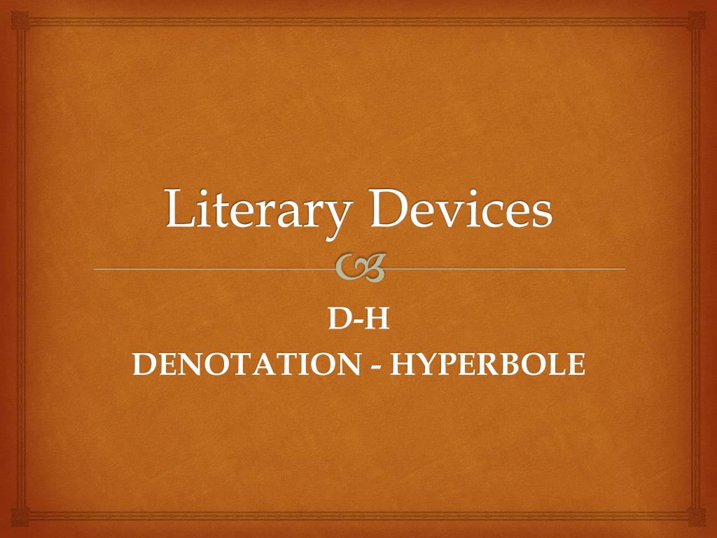 PPT - Literary Devices PowerPoint Presentation, free download - ID:1107519