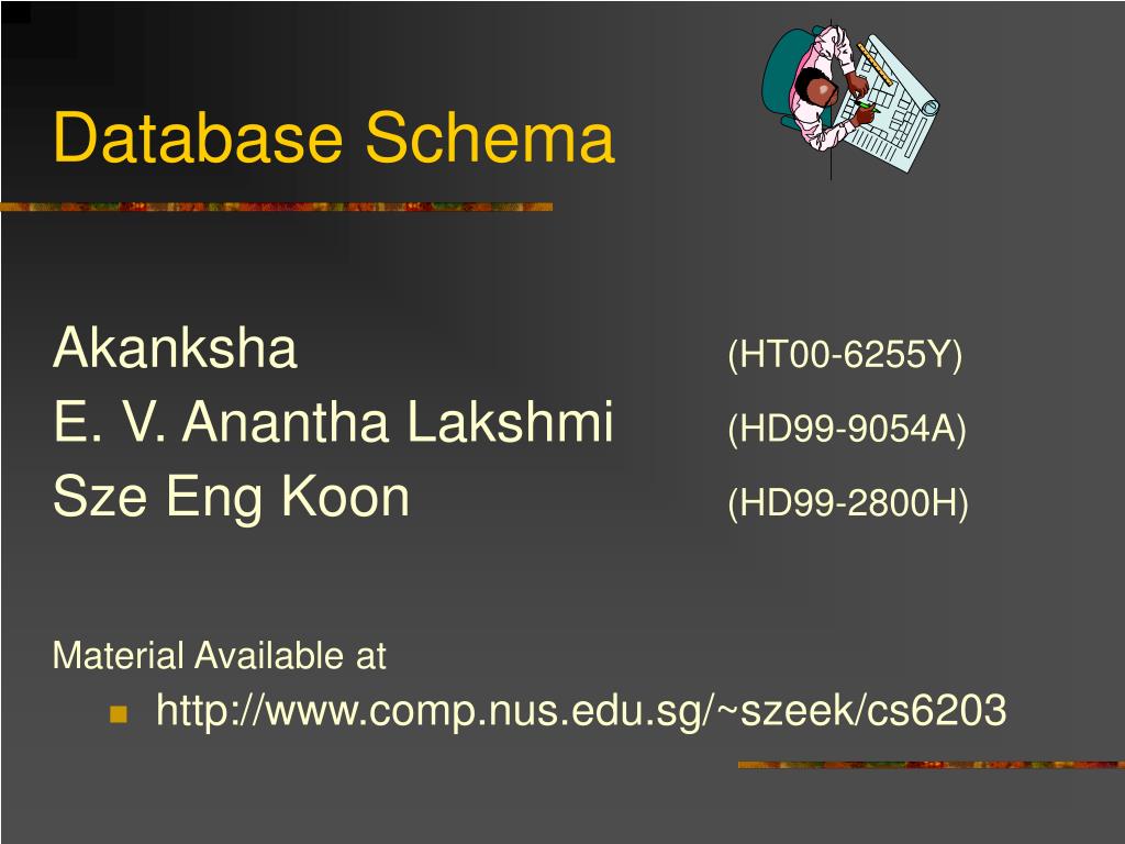 PPT - Database Schema PowerPoint Presentation, free download - ID:1108838