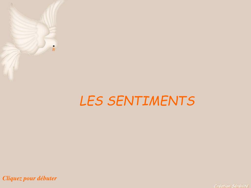 PPT - LES SENTIMENTS PowerPoint Presentation, free download - ID:1109160