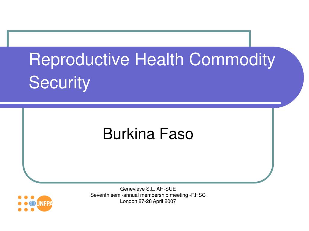 PPT - Reproductive Health Commodity Security PowerPoint Presentation ...
