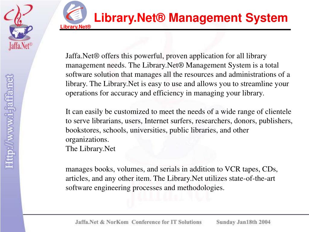 PPT - Library.Net® Management System PowerPoint Presentation, free ...