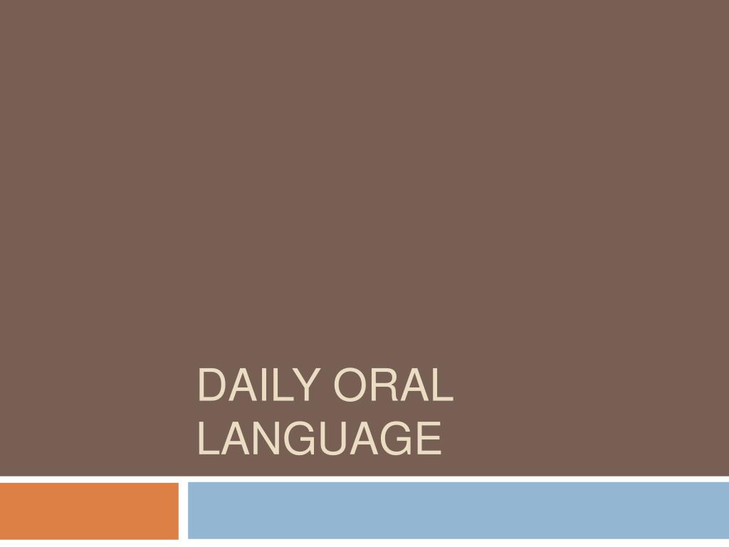 PPT - Daily Oral Language PowerPoint Presentation, free download - ID ...