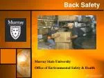 PPT - Back Safety PowerPoint Presentation, free download - ID:3776956