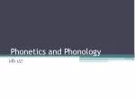 PPT - Chapter 1 Phonetics and Phonology PowerPoint Presentation, free ...