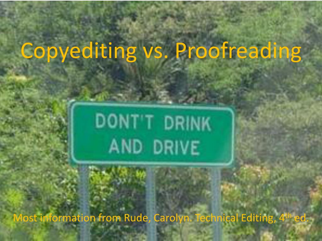 PPT - Copyediting vs. Proofreading PowerPoint Presentation, free ...