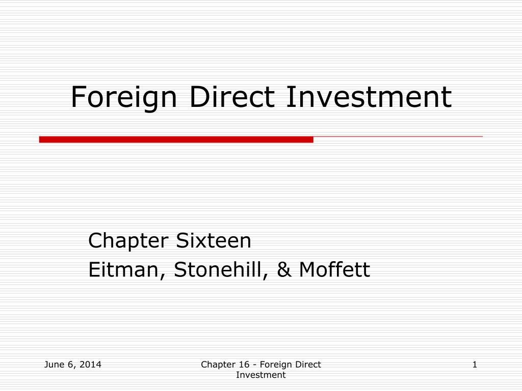 PPT - Foreign Direct Investment PowerPoint Presentation, free download ...