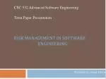 PPT - Risk management in Software Engineering PowerPoint Presentation ...
