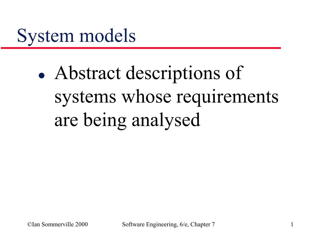 PPT - System models PowerPoint Presentation, free download - ID:1115149