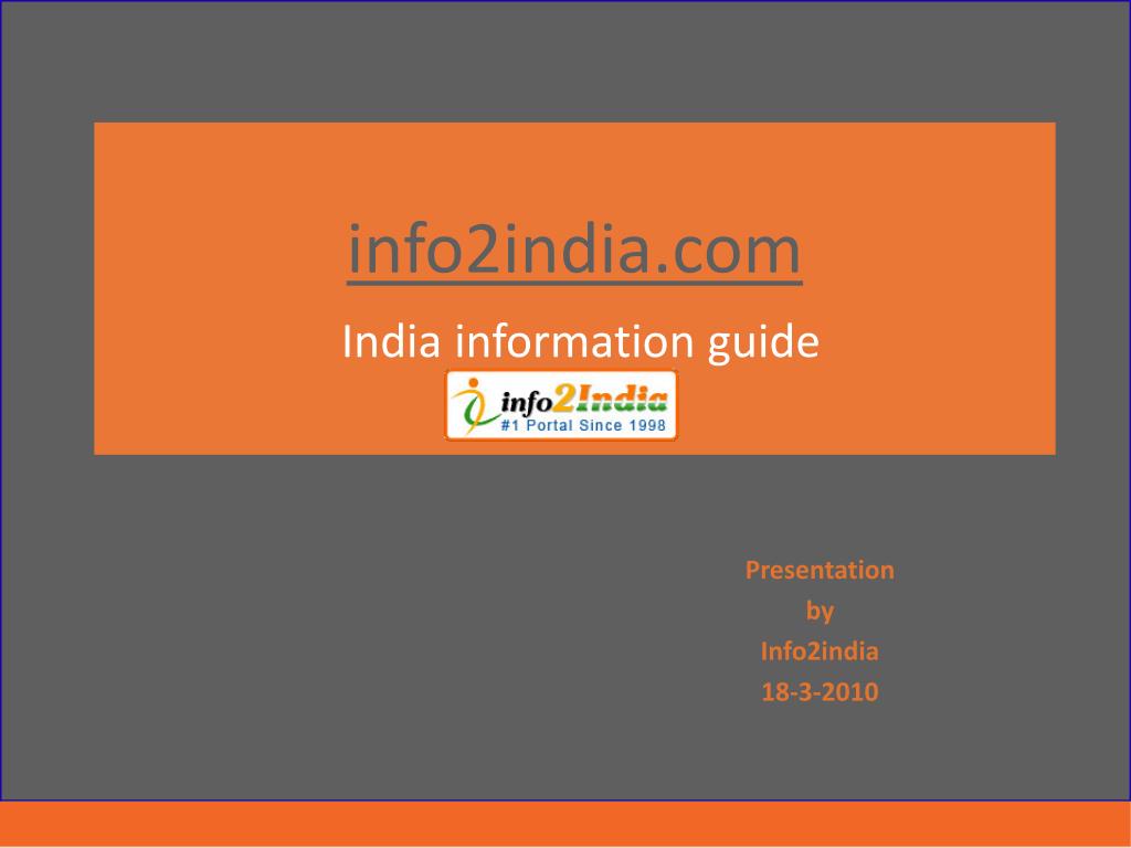 PPT - india information guide PowerPoint Presentation, free download ...
