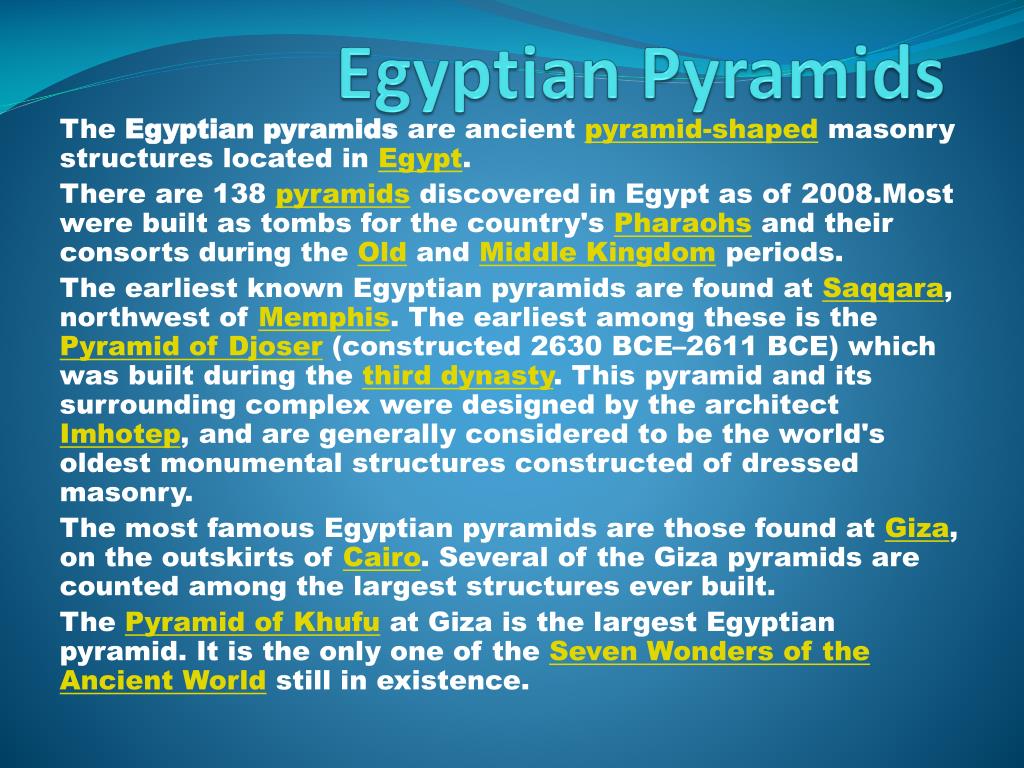 PPT - Ancient Egyptian Pyramids: Wonders in Giza and Beyond PowerPoint ...