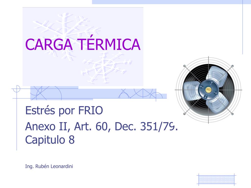 PPT - CARGA TÉRMICA PowerPoint Presentation, free download - ID:1117325