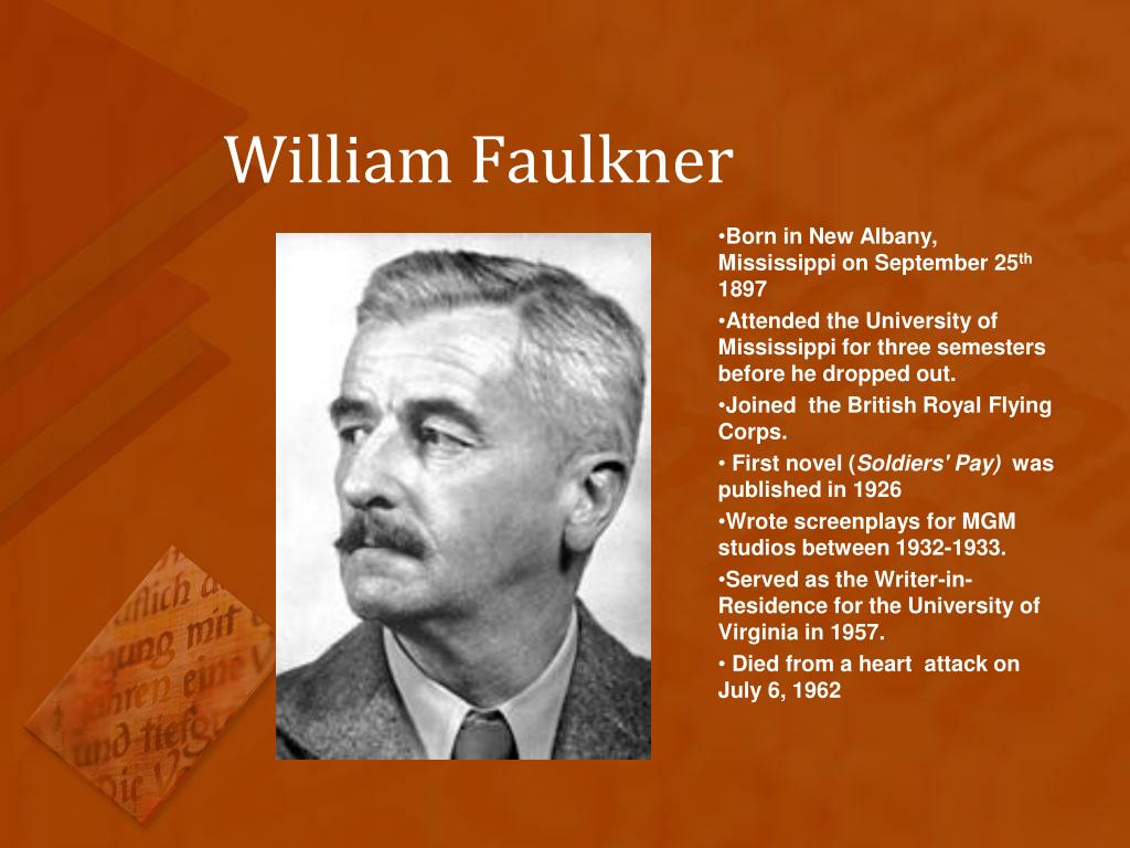 PPT - William Faulkner PowerPoint Presentation, free download - ID:1119970