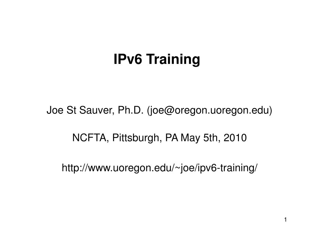 PPT - IPv6 Training PowerPoint Presentation, free download - ID:1120513