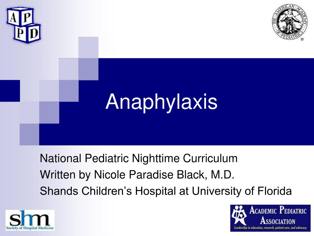 PPT - Pediatric Anaphylaxis: Rapid Recognition & Treatment PowerPoint ...