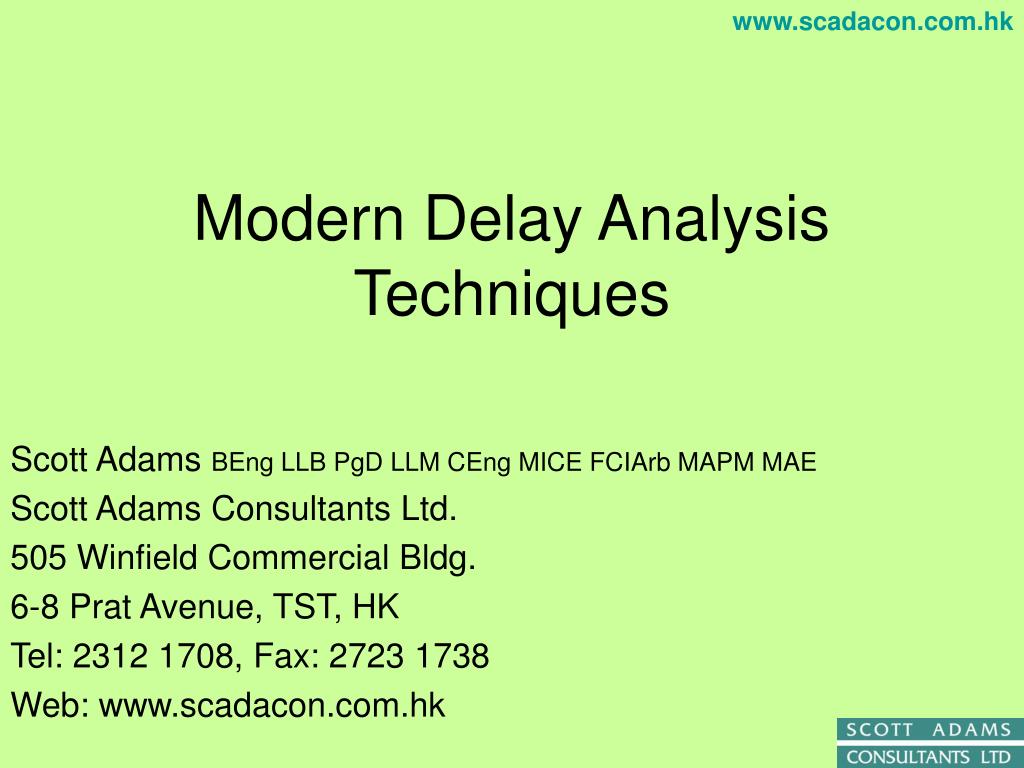 PPT - Modern Delay Analysis Techniques PowerPoint Presentation, free ...