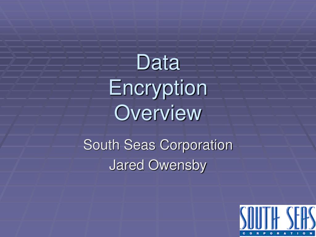 PPT - Data Encryption Overview PowerPoint Presentation, free download ...
