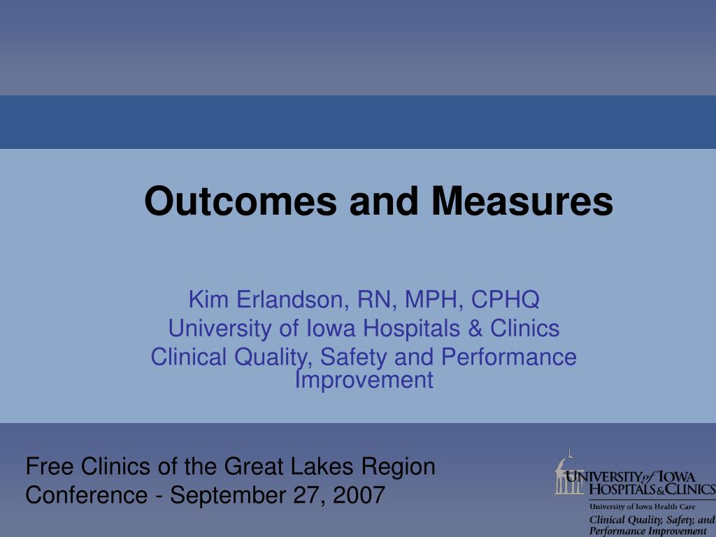 PPT - Outcomes and Measures PowerPoint Presentation, free download - ID ...