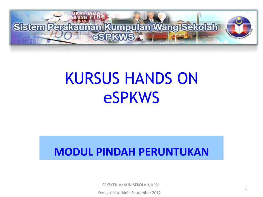 PPT - KURSUS HANDS ON eSPKWS PowerPoint Presentation, free download ...