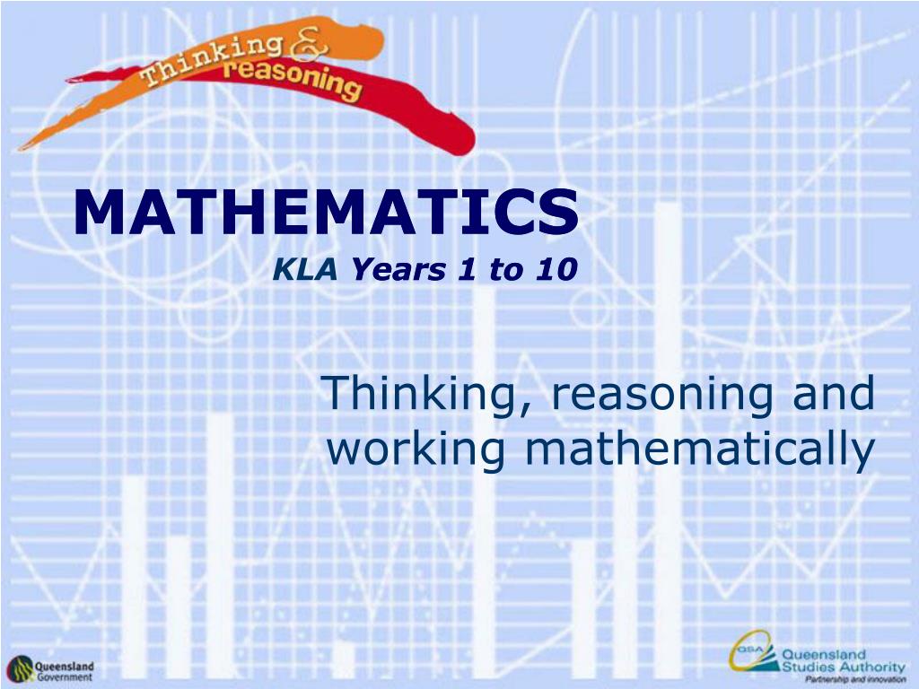 PPT - Thinking, reasoning and working mathematically PowerPoint ...