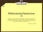 PPT - Differentiated Instruction PowerPoint Presentation, free download ...