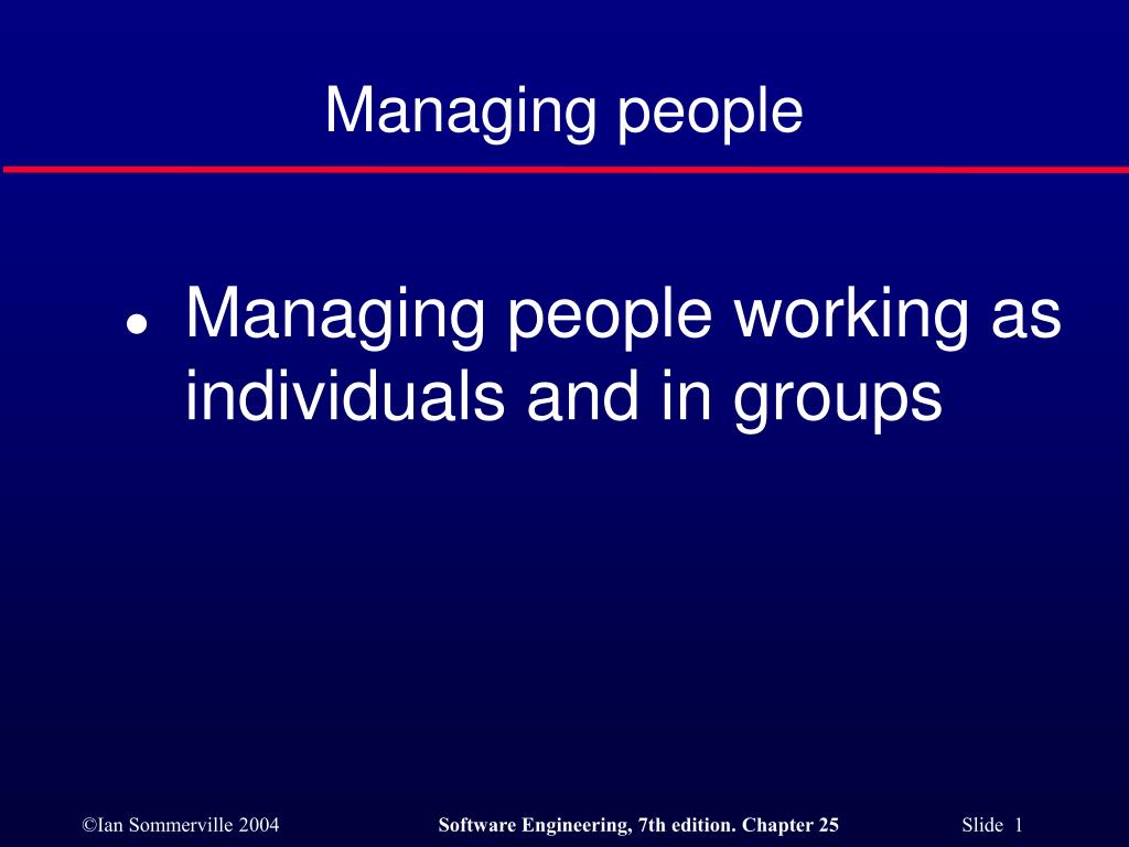 PPT - Managing people PowerPoint Presentation, free download - ID:1130723
