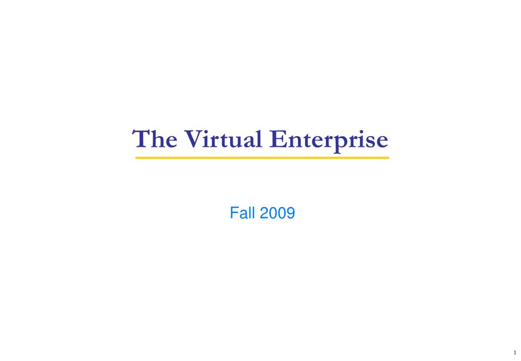 PPT - The Virtual Enterprise PowerPoint Presentation, free download ...