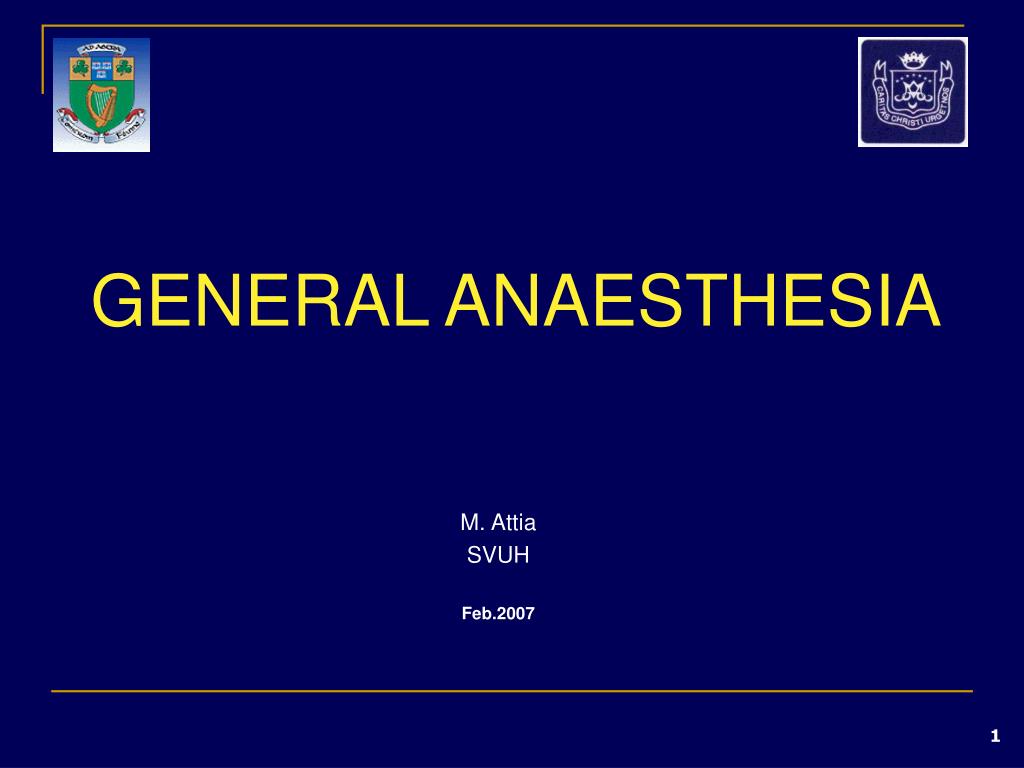 PPT - GENERAL ANAESTHESIA PowerPoint Presentation, free download - ID ...