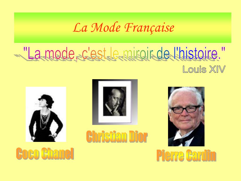 PPT - La Mode Française PowerPoint Presentation, free download - ID:1134783