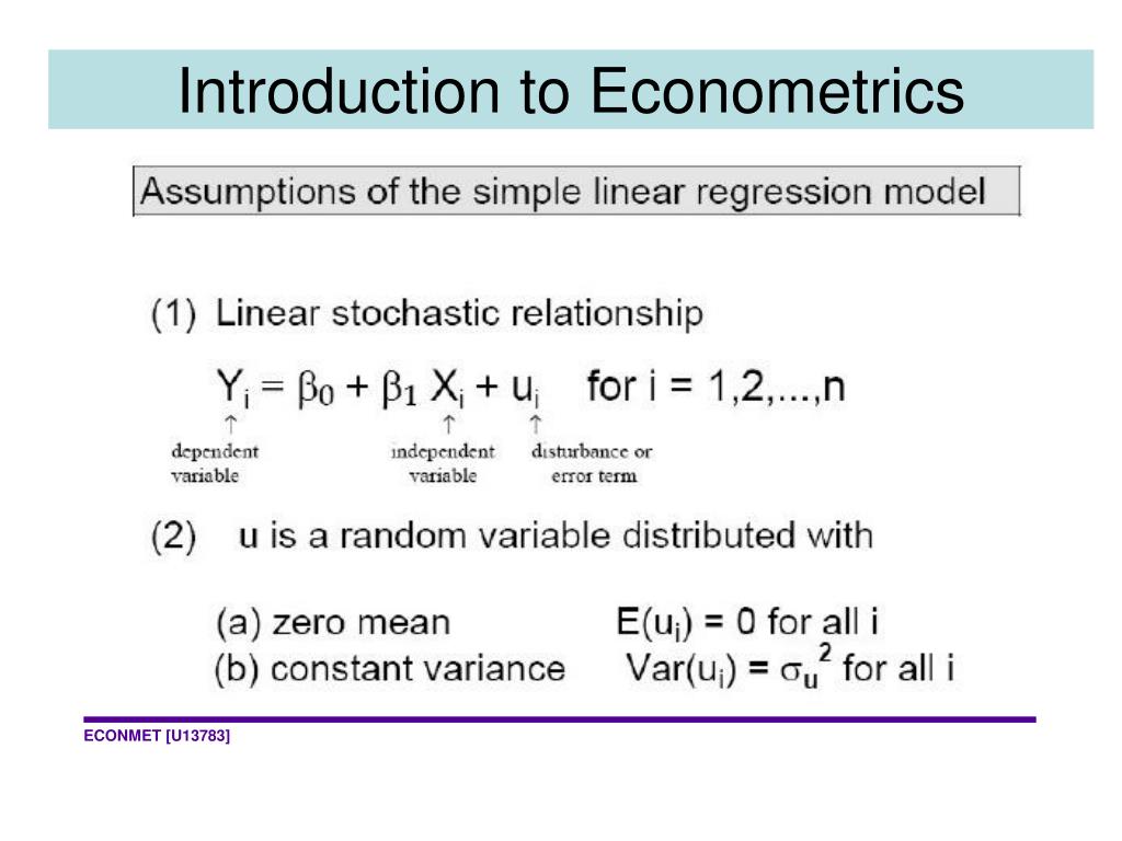 PPT - Introduction to Econometrics PowerPoint Presentation, free ...