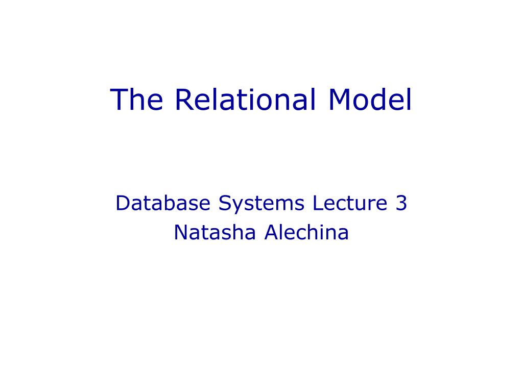 PPT - The Relational Model PowerPoint Presentation, free download - ID:1137663