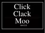 PPT - CLICK, CLACK, MOO Cows That Type PowerPoint Presentation, free ...