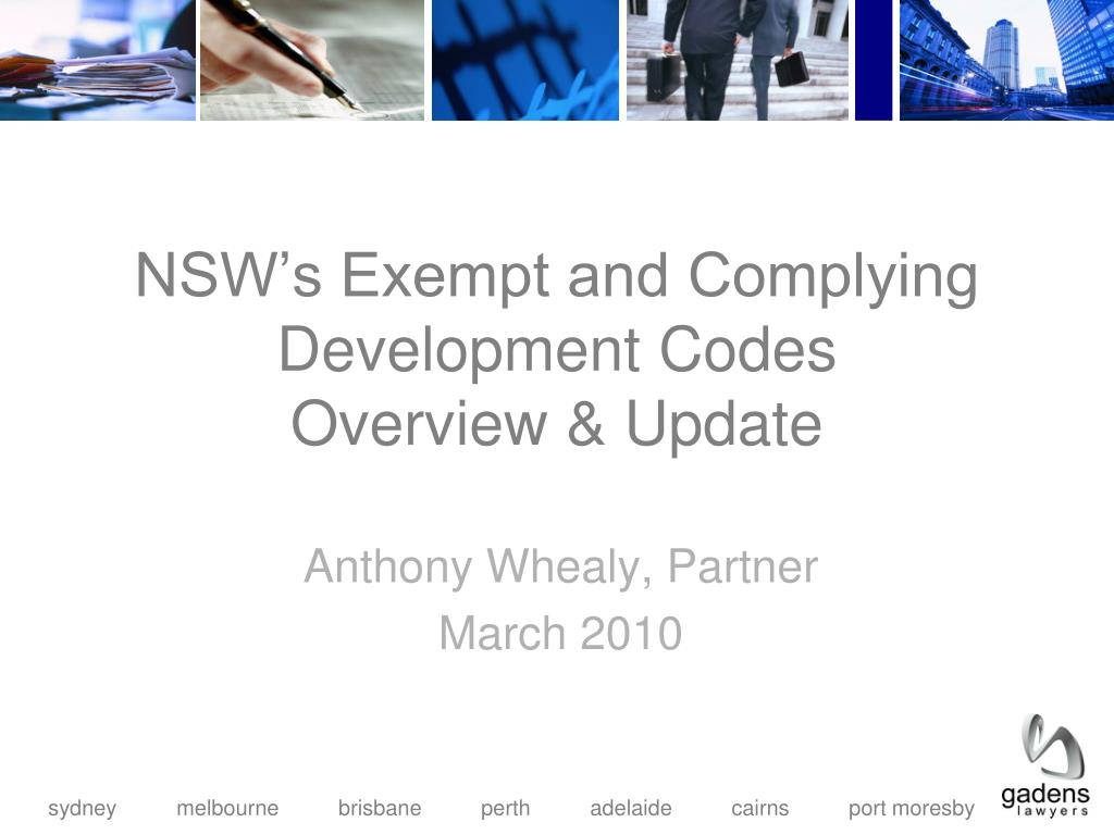 PPT - NSW’s Exempt and Complying Development Codes Overview & Update ...