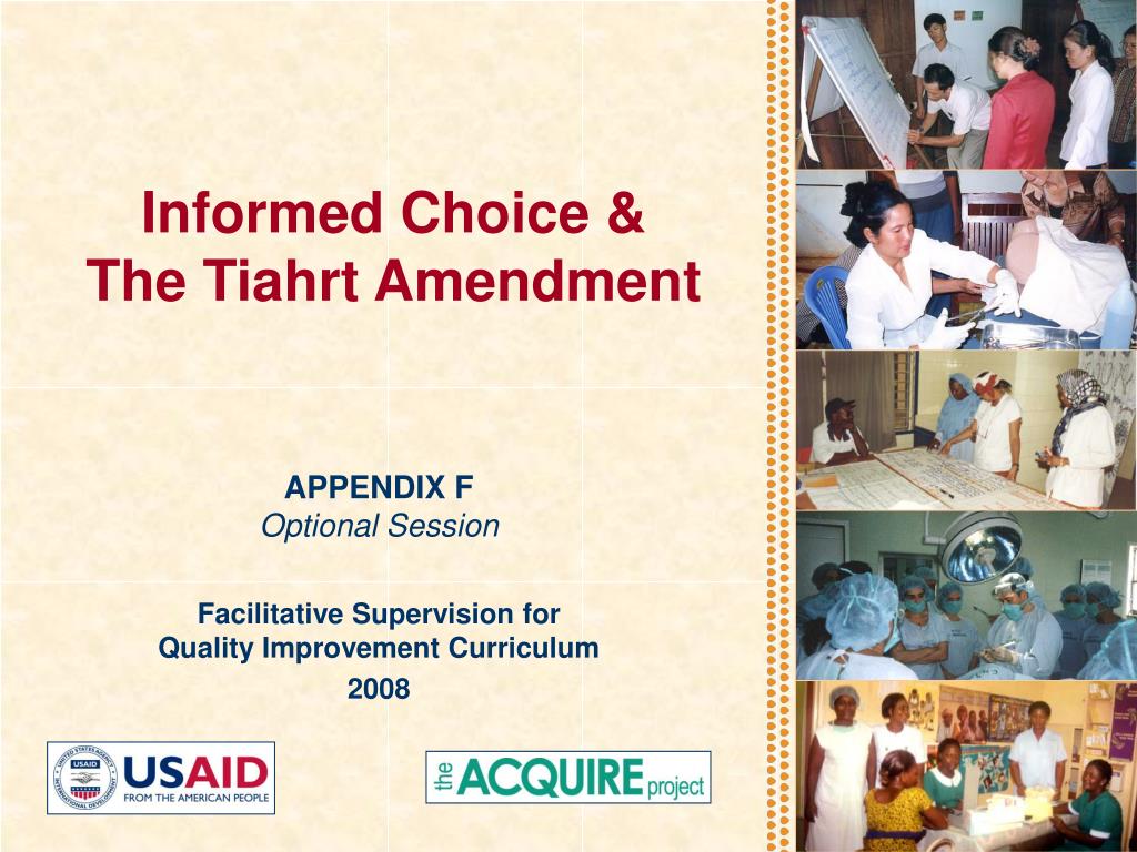PPT - Informed Choice & The Tiahrt Amendment PowerPoint Presentation - ID:1140672