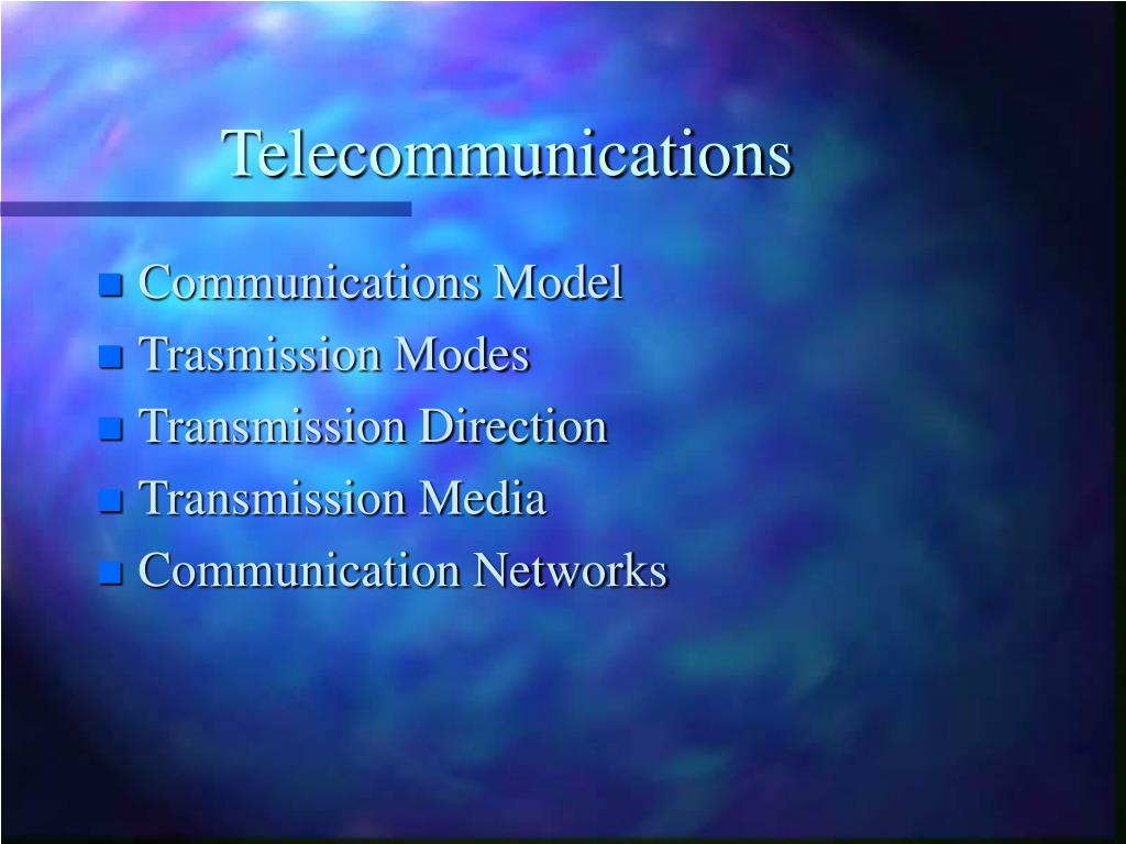 PPT - Telecommunications PowerPoint Presentation, free download - ID ...
