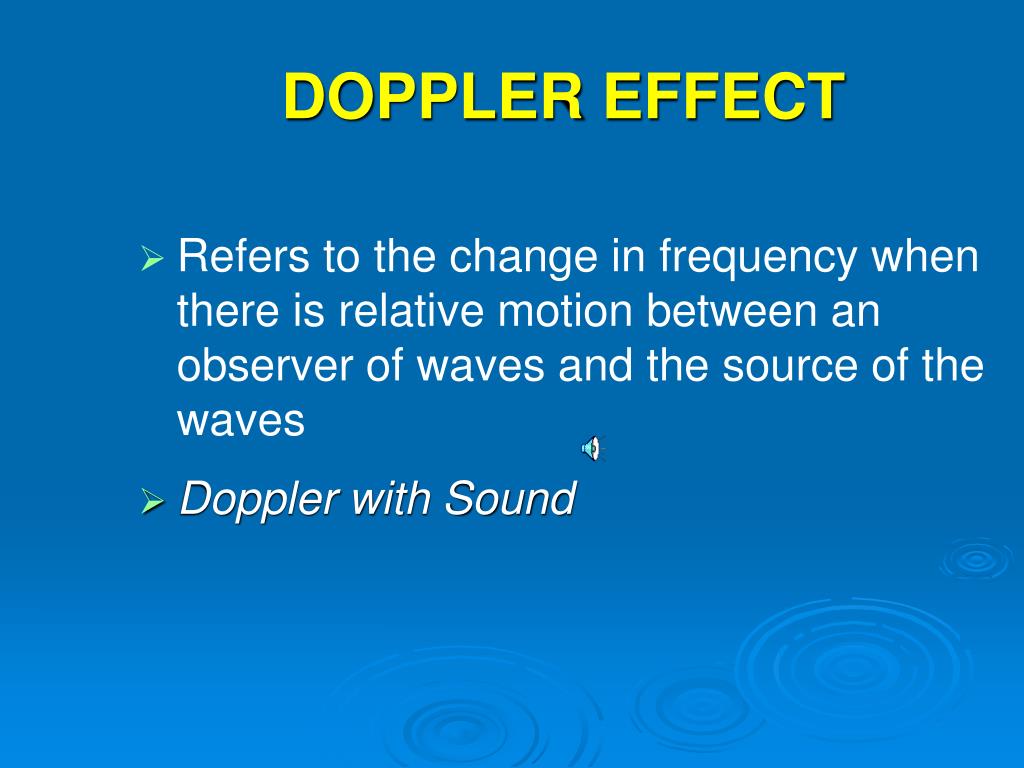 PPT - DOPPLER EFFECT PowerPoint Presentation, free download - ID:1144765