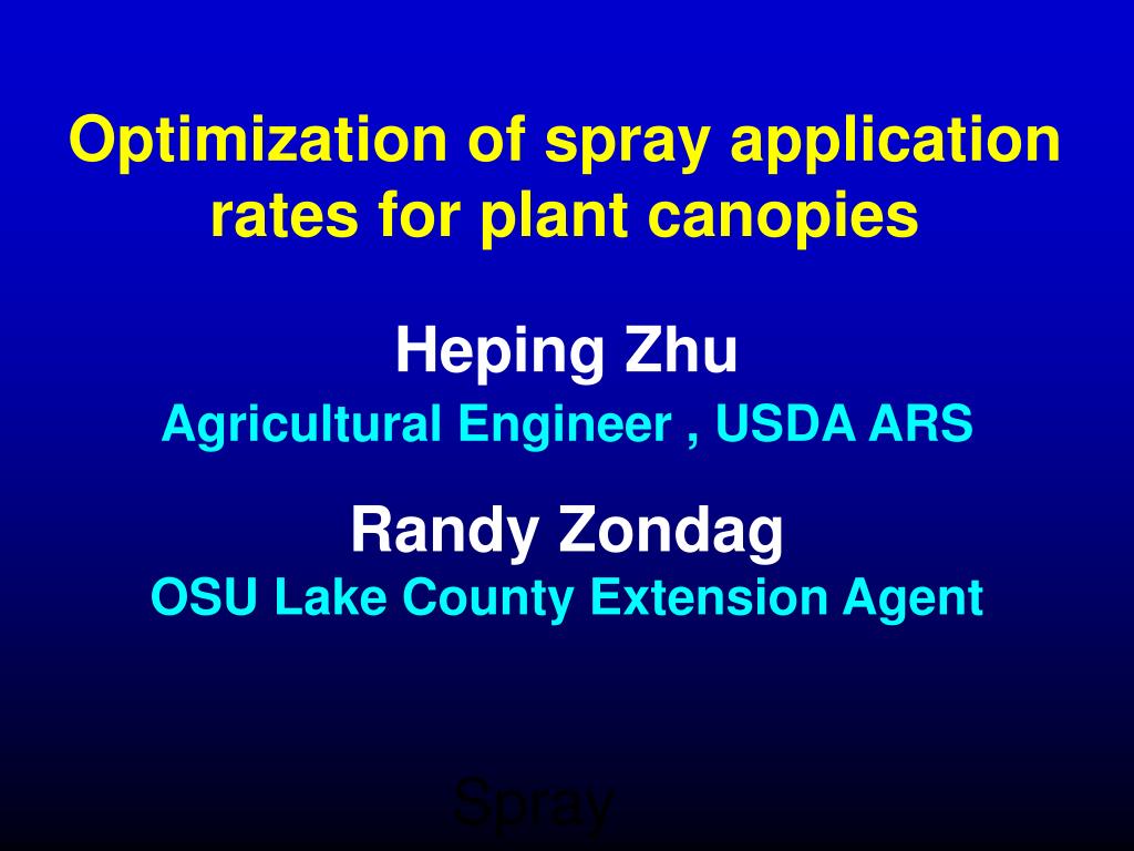 PPT - Spray PowerPoint Presentation, free download - ID:1148132