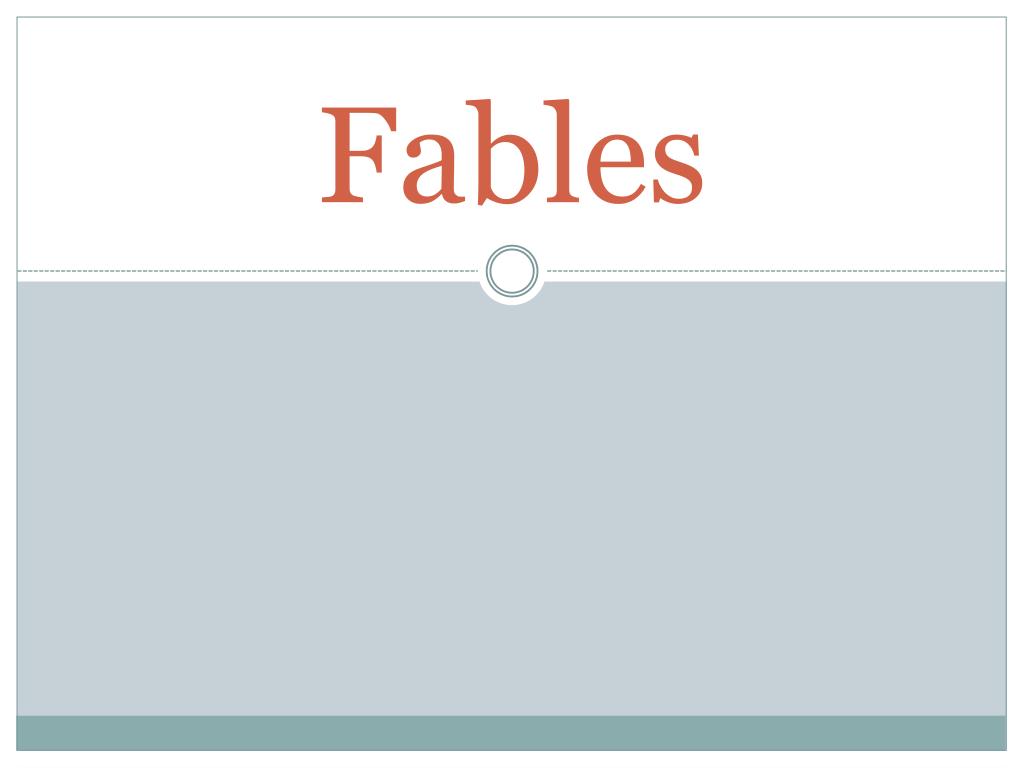 PPT - Fables PowerPoint Presentation, free download - ID:1149046