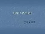 PPT - Microsoft Excel Excel Formulas and Functions PowerPoint Presentation - ID:4857001