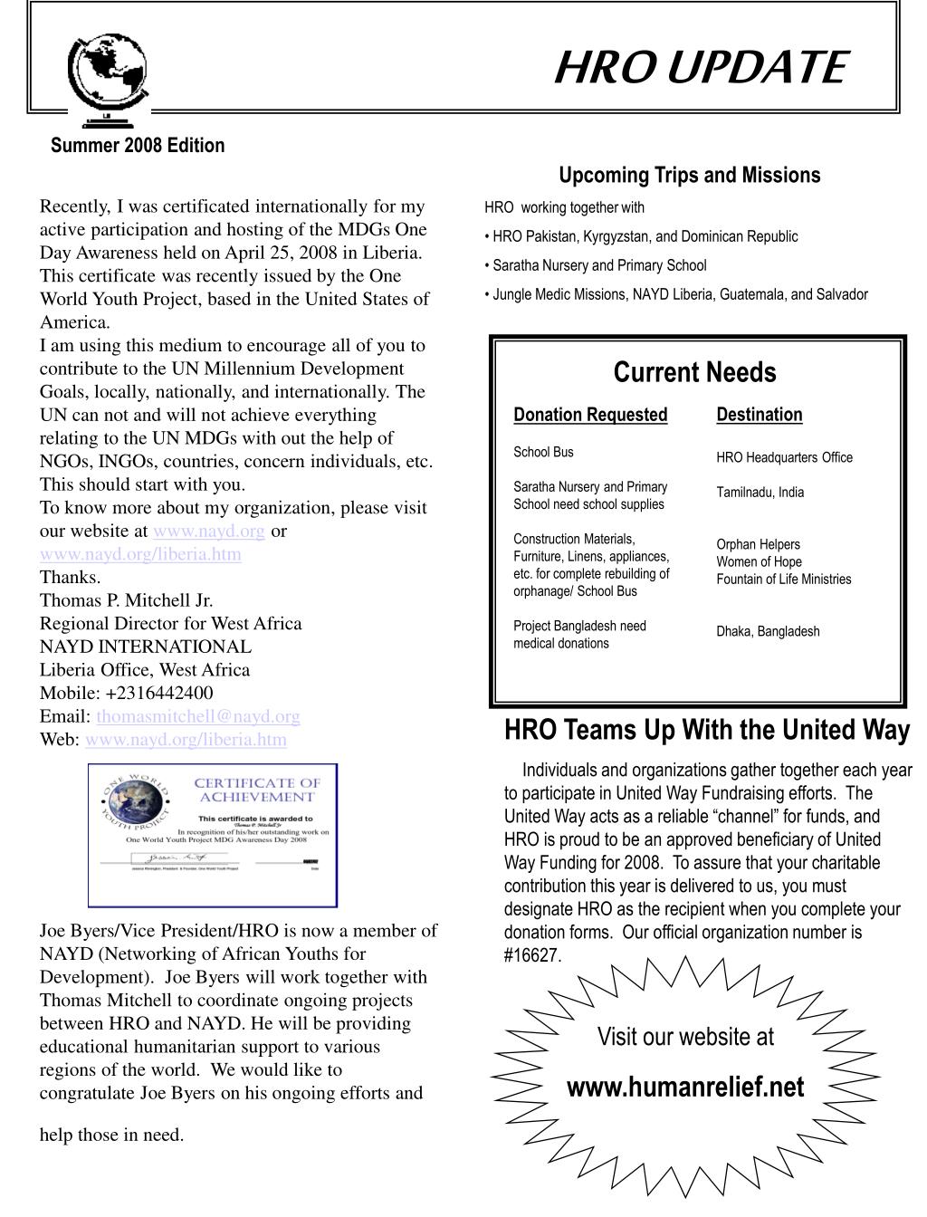 PPT - HRO UPDATE PowerPoint Presentation, free download - ID:1155573