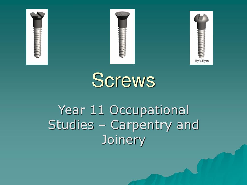 PPT - Screws PowerPoint Presentation, free download - ID:1155820