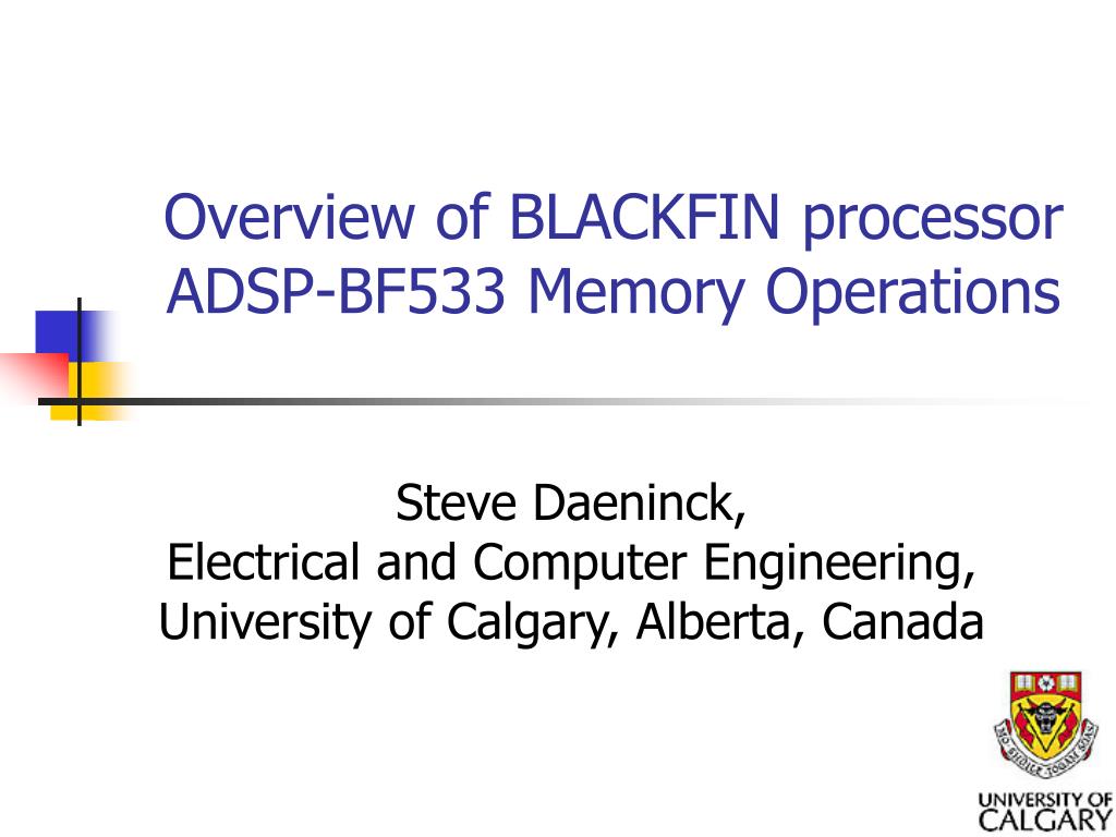 PPT - Overview of BLACKFIN processor ADSP-BF533 Memory Operations PowerPoint Presentation - ID ...